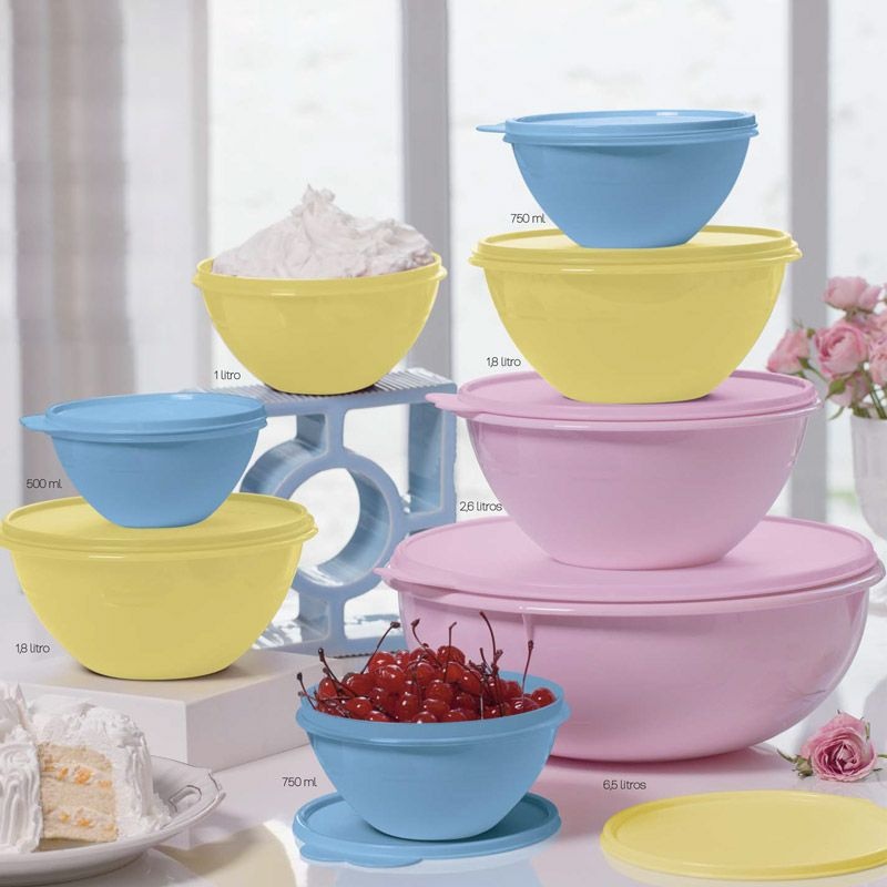 Tupperware BEA Tigela Maravilhosa Colorido kit 8 peças 05-2016 ...