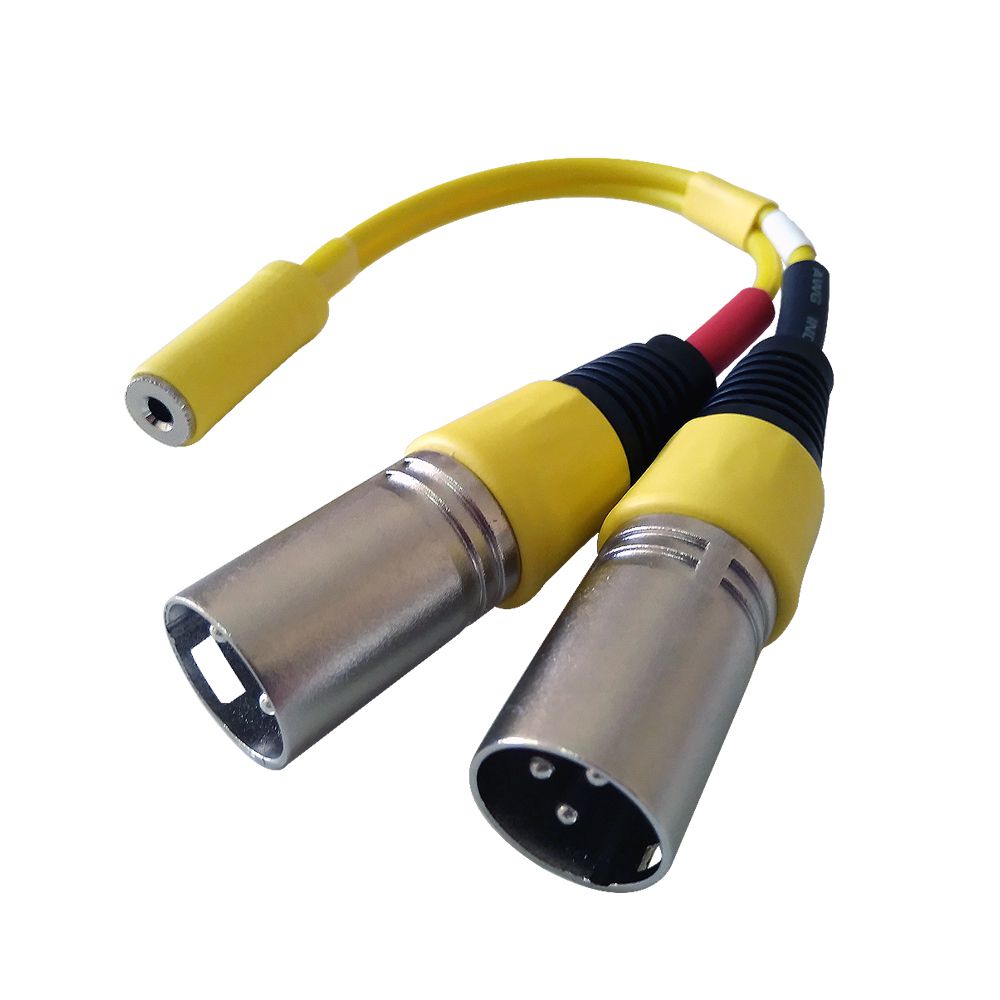 Adaptador Jack P2 (J2 fêmea) + 2 XLR (Macho ou Fêmea) - Custom Cabos