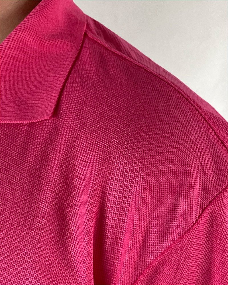 Camiseta Polo Rosa Pink, Extra Grande, 100% Poliviscose - Fábrica de ...