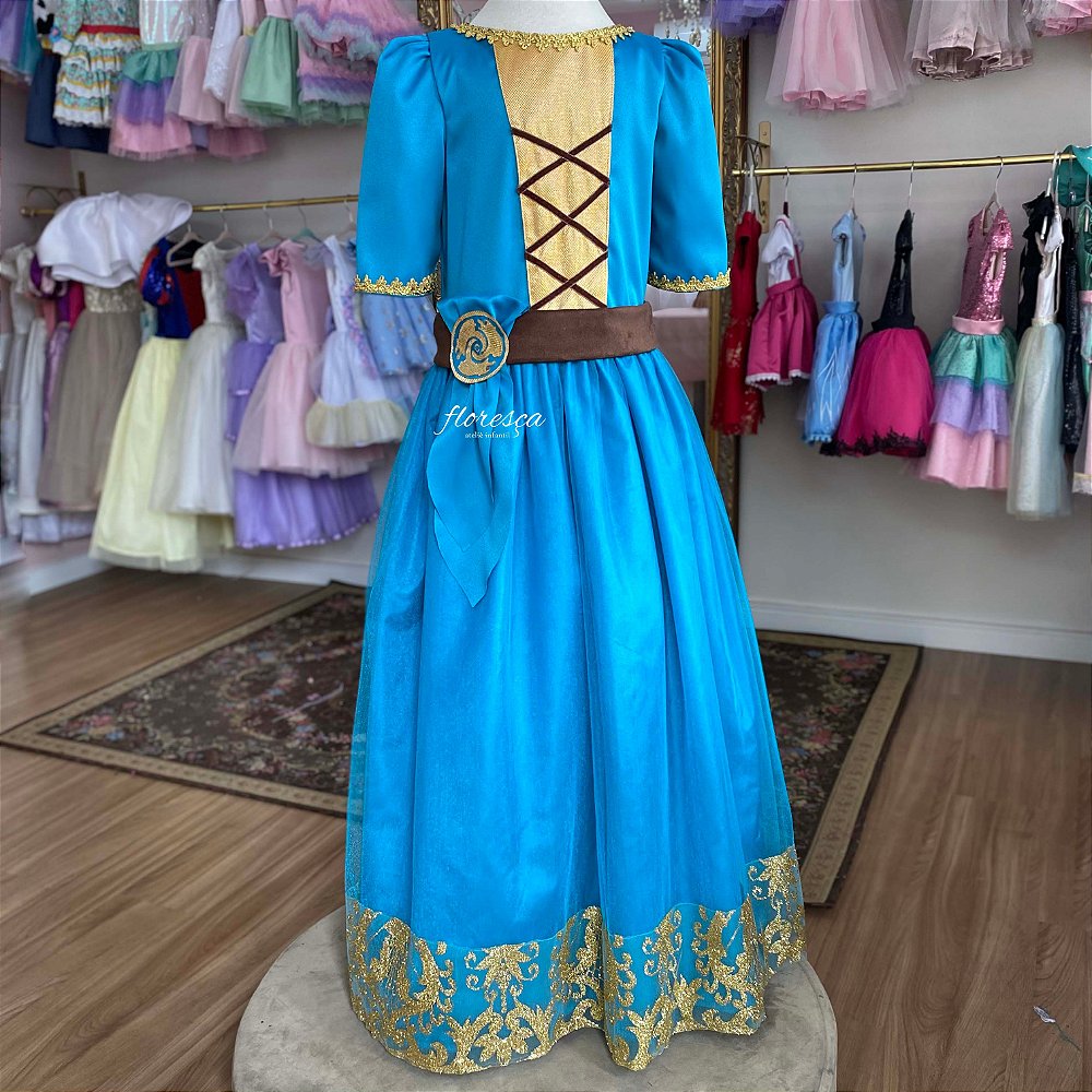 Vestido de Luxo Princesa Merida | Floresça Ateliê - Floresça Ateliê ...
