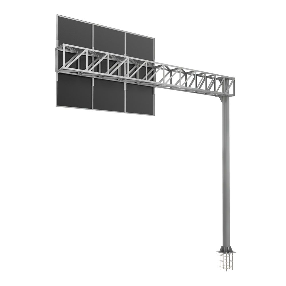 Bandeira semi-pórtico treliçado - Loja Viária - Produtos para ...