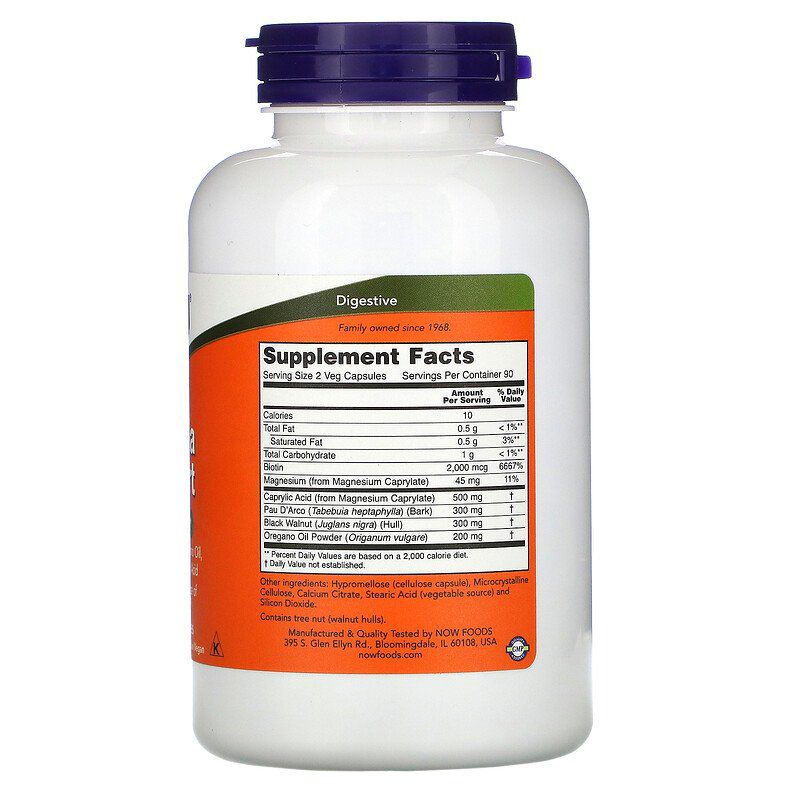 Candida Support (180 cápsulas) - Now Foods - Now Suplementos ...