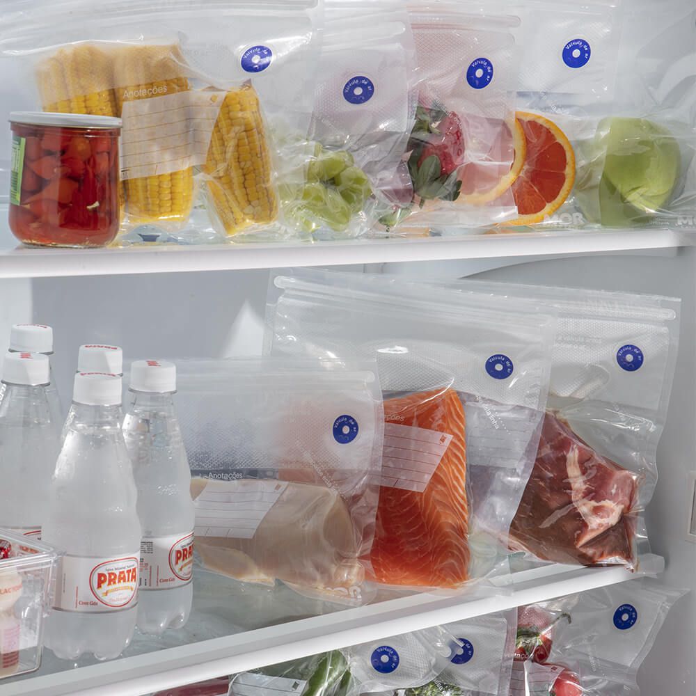 Kit 10 Sacos A Vácuo Compact Food + Bomba Manual - Ajeitaí - Utilidades ...