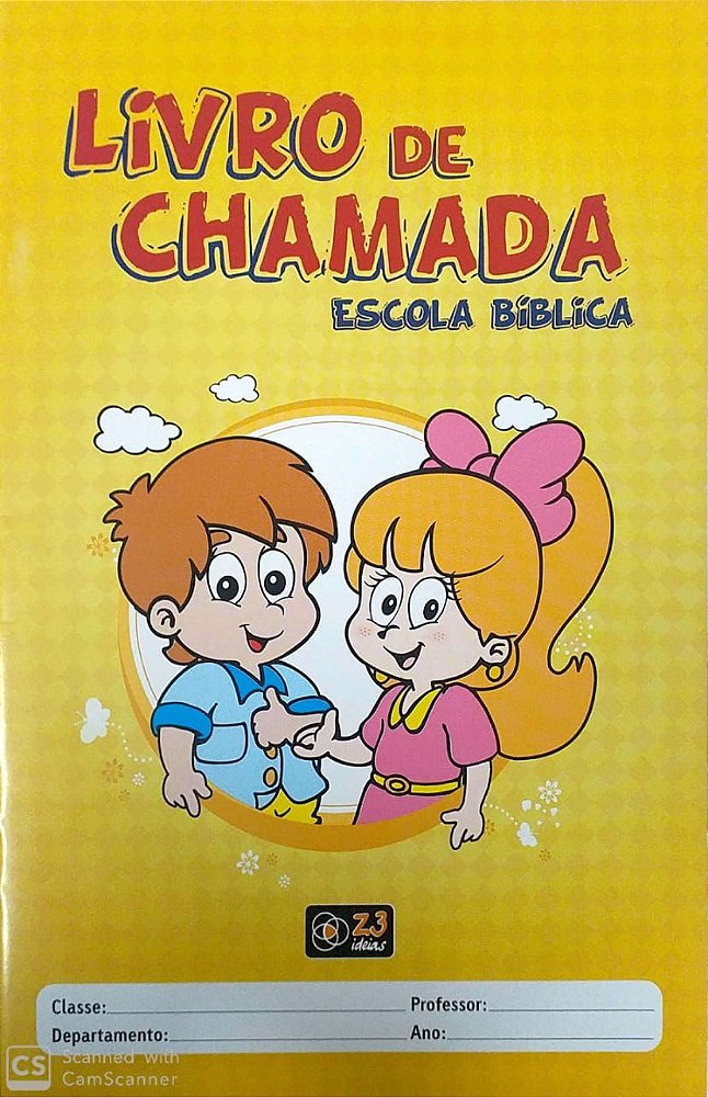 LIVRO DE CHAMADA ESCOLA BÍBLICA INFANTIL Z3 - LIVRARIA SARZEDAS