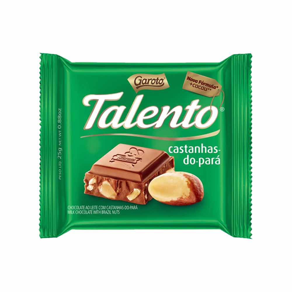 Chocolate Mini Talento Castanha do Pará 15X25g - Garoto - Mercadoce - A ...