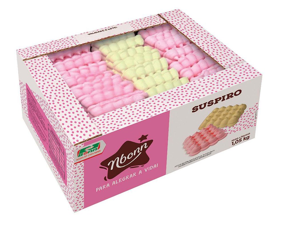 Doce Suspiro com 50 Unidades (caixa 1,050Kg) - Nbonn - Mercadoce ...
