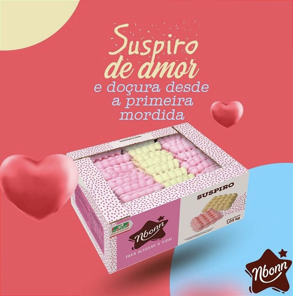 Doce Suspiro com 50 Unidades (caixa 1,050Kg) - Nbonn - Mercadoce ...
