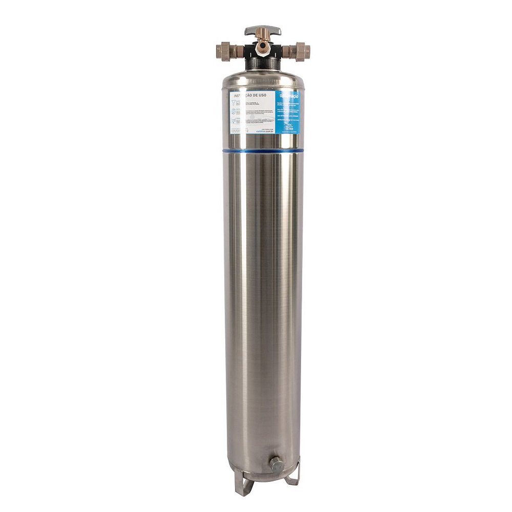 Filtro Central Inox VF 1000 x 250mm - 1.000L/H Para Entrada da Casa C ...