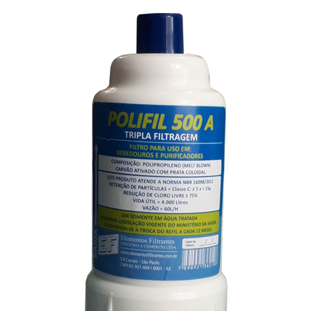 Refil Polifil 500 (Similar Soft) - EF - Filtro para Água - Purificador ...