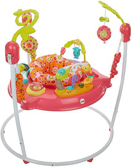 Jumperoo Fisher-Price Pink Petals with Lights & Sounds Jumper - Alugue Toys