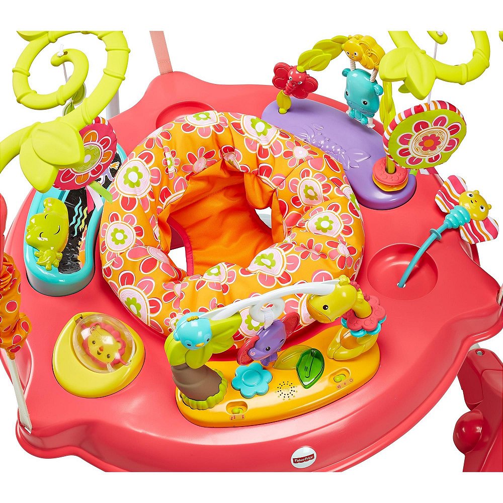 Jumperoo Fisher-Price Pink Petals with Lights & Sounds Jumper - Alugue Toys
