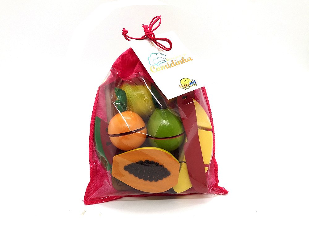 Kit Frutas com Corte 5 peças - Lalalume