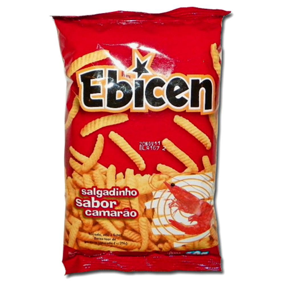 SALGADINHO SABOR CAMARÃO EBICEN - 60g - Miki Produtos Orientais