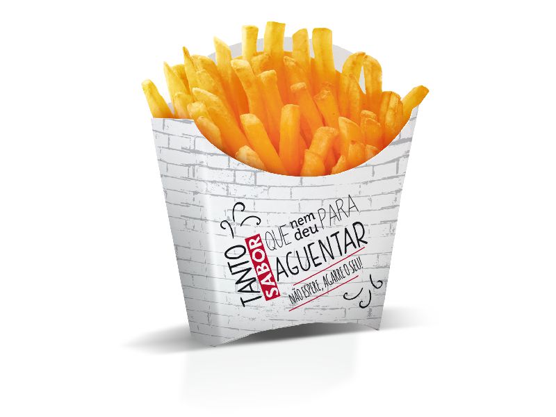 F2 - CAIXA BATATA FRITAS TIPO MC - PADRÃO (pcte 50 uni) - PEIXOTO ...