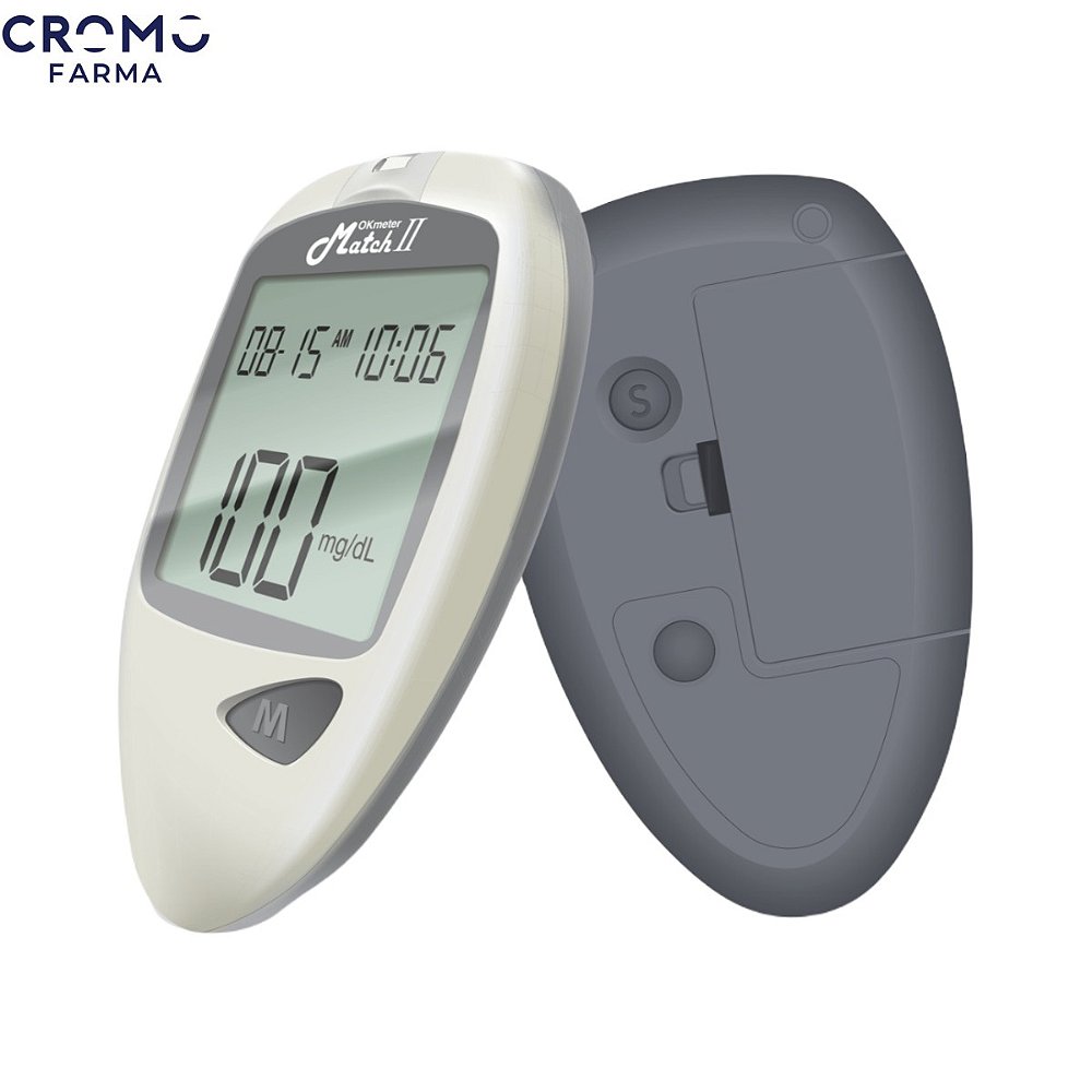 Medidor de Glicose Digital Match II - Ok Meter - Loja Cromo Comércio e ...