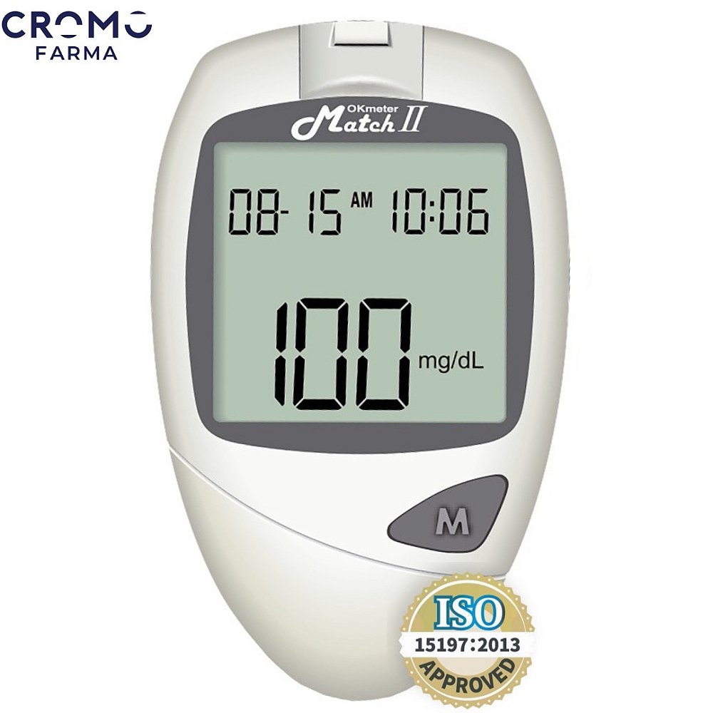 Medidor de Glicose Digital Match II - Ok Meter - Loja Cromo Comércio e ...