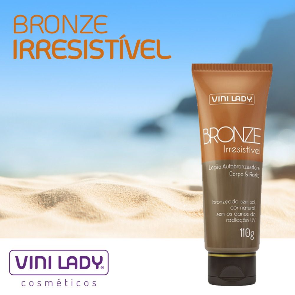 Loção Autobronzeadora Melhor Bronze Irresistível Vini Lady 110 g - RSA ...