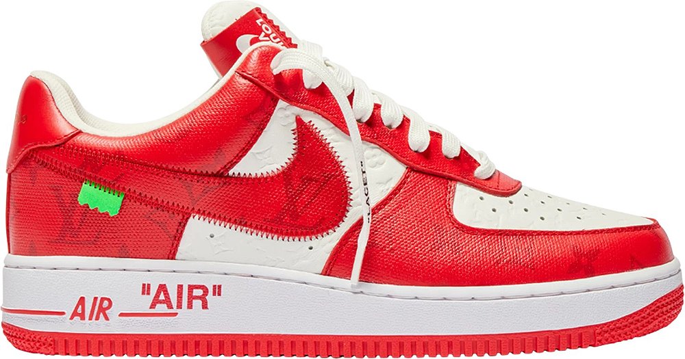 Nike x LV Air Force 1 Low 'White Comet Red' - Boutique ZeroUm ...