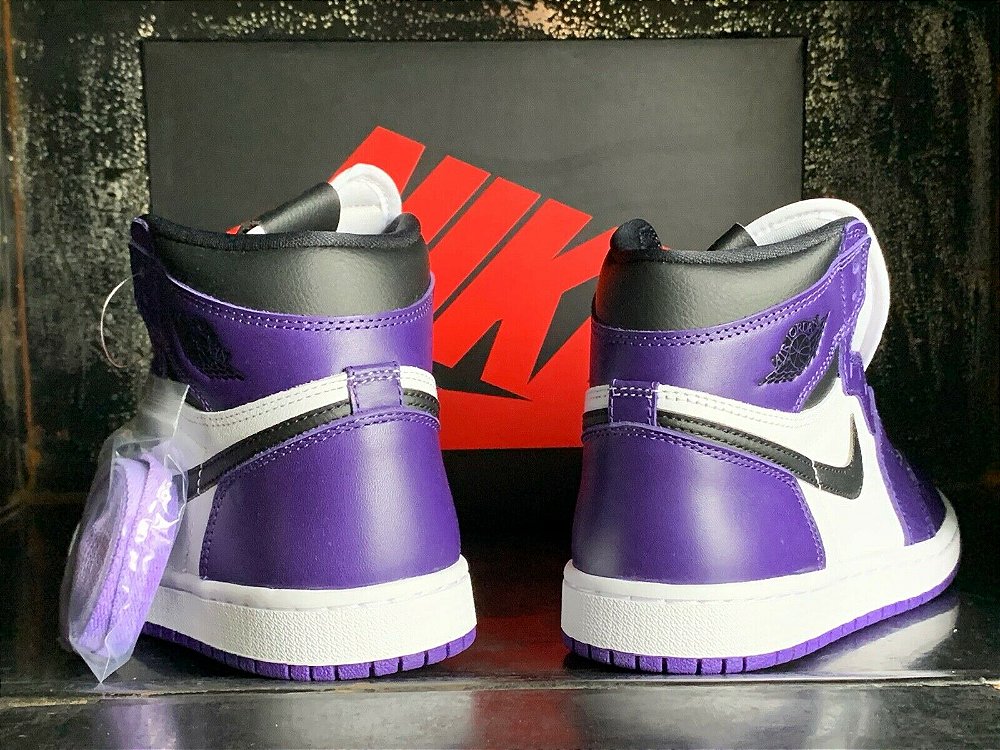 Air Jordan 1 Court Purple Roxo & Branco 2020 - Boutique ZeroUm ...
