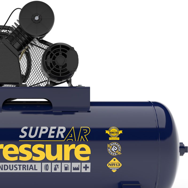 Compressor Pressure Super Ar 20 200L 175psi - 5HP - Kimotor Eletromecânica