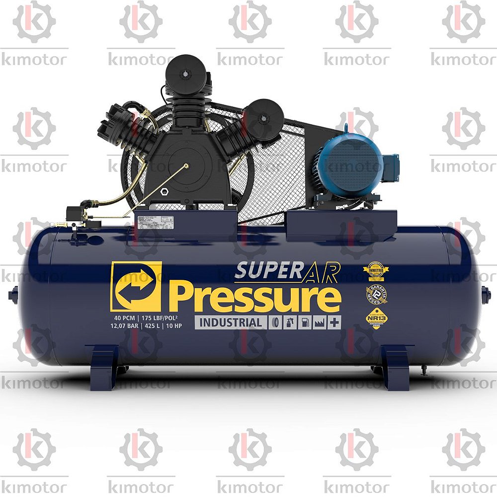 Compressor Pressure Super Ar 40/425W - 10HP - Kimotor Eletromecânica