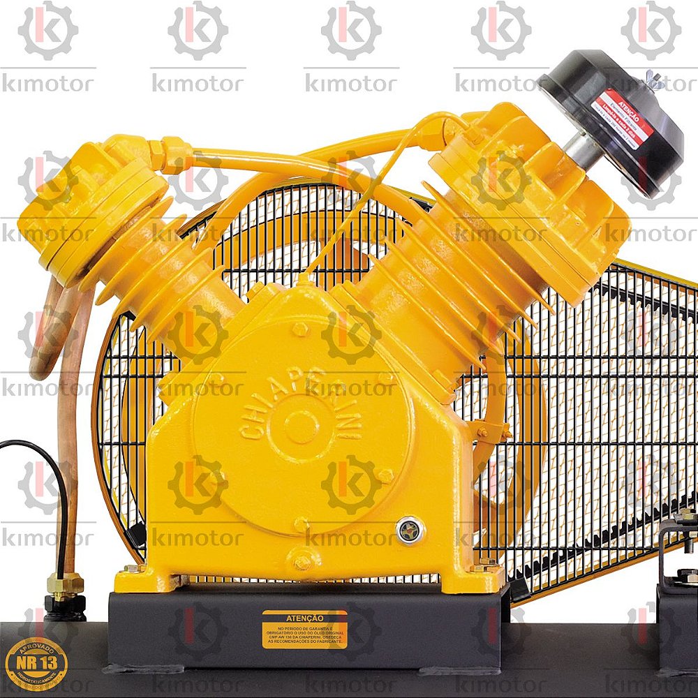 Compressor Chiaperini CJ 25 APV 250L - 5HP 175psi - Kimotor Eletromecânica