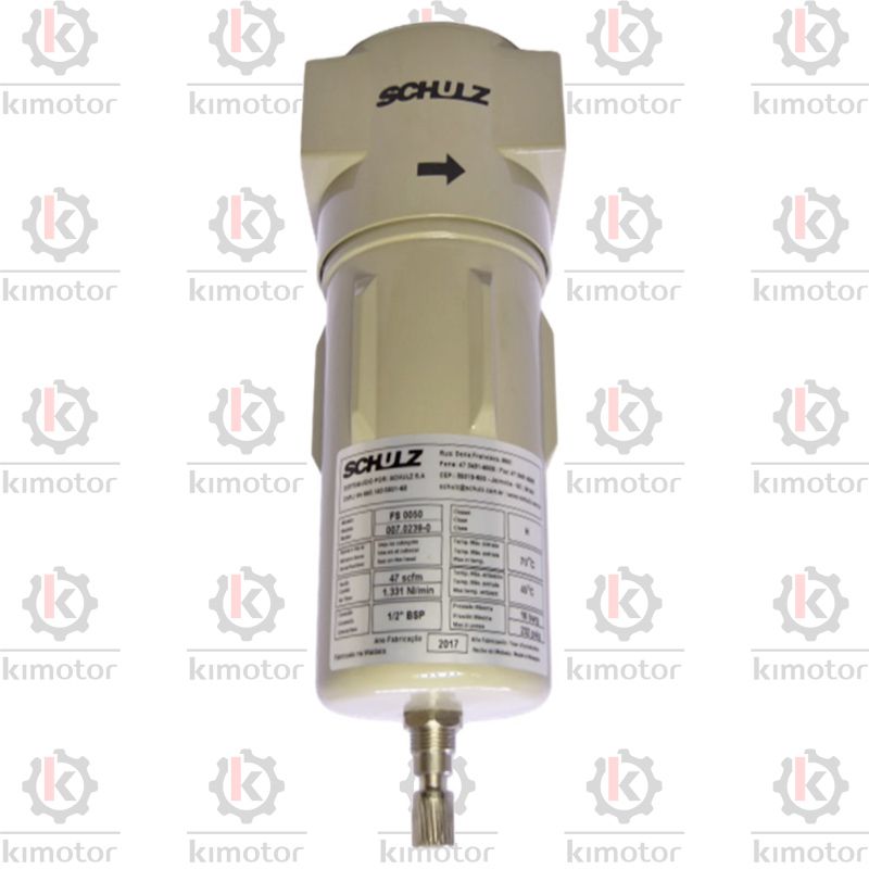 Pos Filtro Schulz FS0050 H - 1/2 BSP (007.0239-0) - Kimotor Eletromecânica