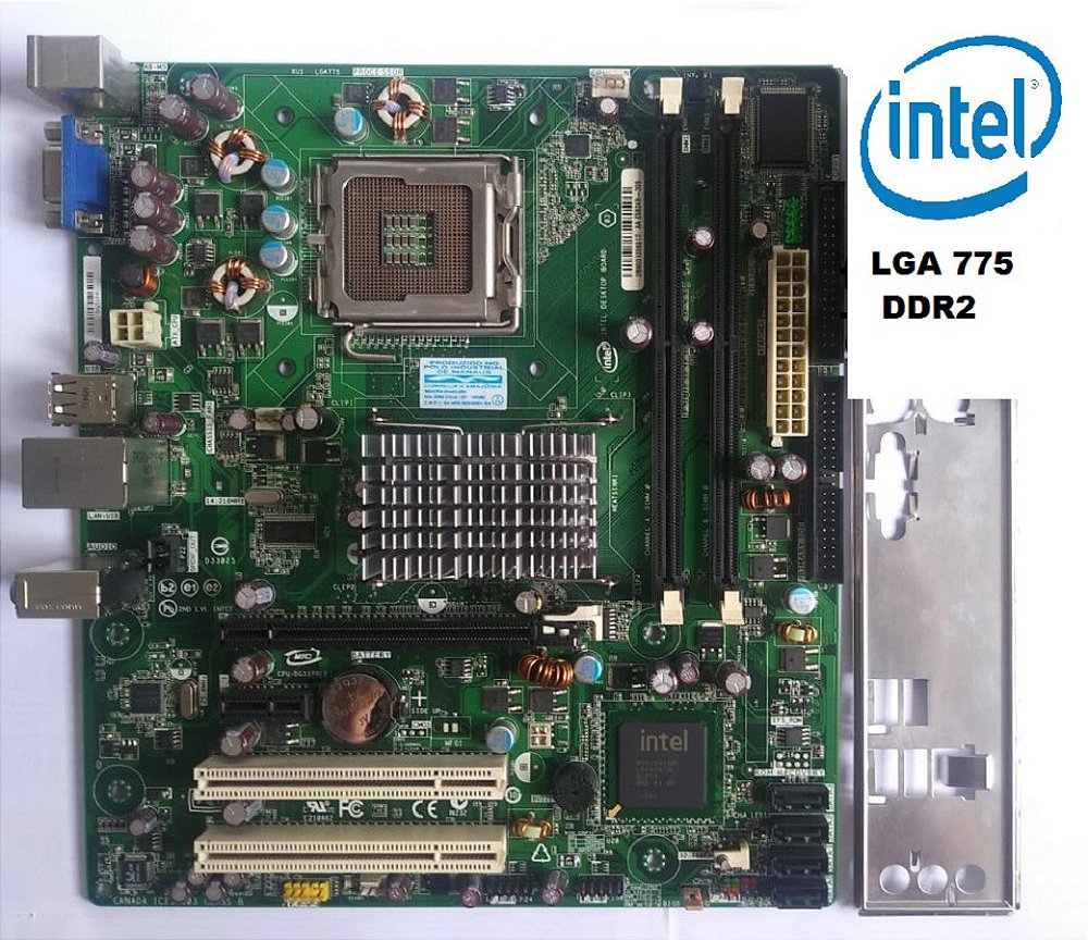 Placa Mãe Intel DG31PR LGA775 para Pcs e Desktops - RIKATECH