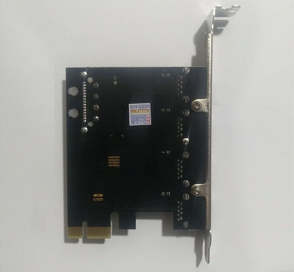 Placa Expansora USB 3.0 Pci-Ex com 4 portas para PCs e Desktops - RIKATECH