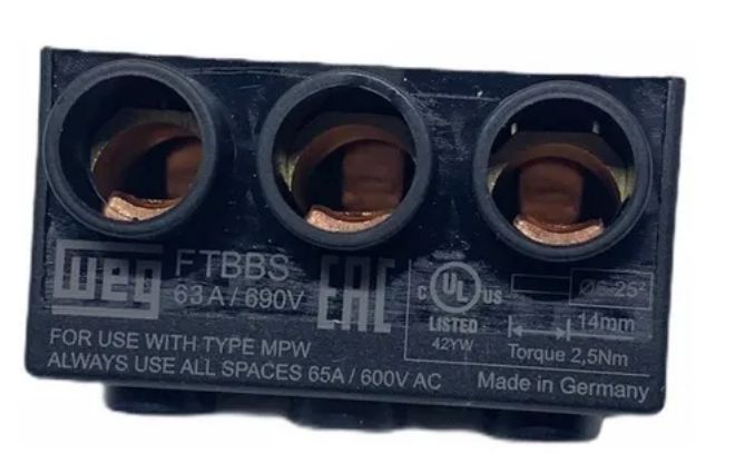 CONECTOR FTBBS TRIF MPW16/18/25/40 WEG - CMC COMÉRCIO E IMPORTAÇÕES DE ...