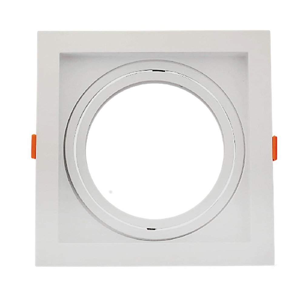 Spot Quadrado Recuado Embutir Para AR111 Branco 17X17CM - BENLUZ- Especialistas em LED