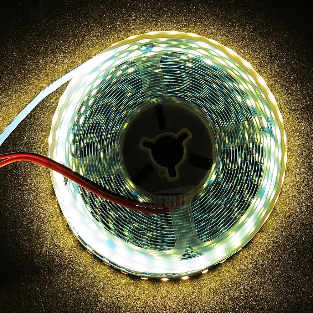 Fita 120 Leds 3528 Branco Quente 3000K Sem Siliconada 5 Metros - 12V ...