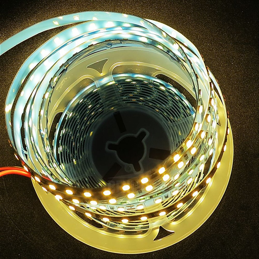Fita 120 Leds 3528 Branco Quente 3000K Sem Siliconada 5 Metros - 12V ...