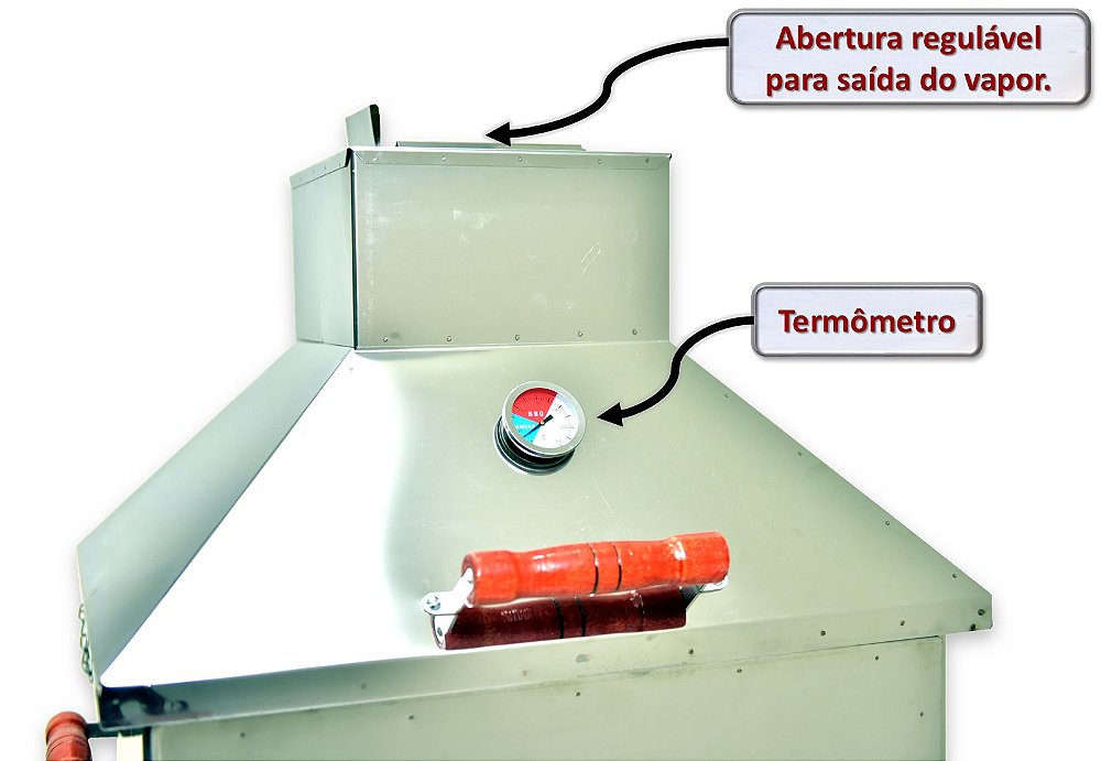 Defumador Profissional Inox Com Termômetro Modelo D-1000 ...