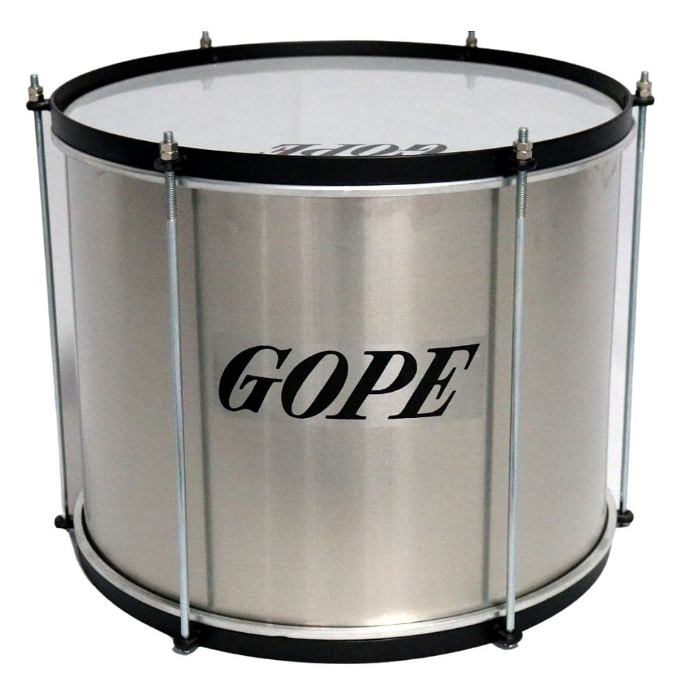Surdo Gope 14" 30cm Alumínio Médio - Instrumentos de Percussão Online