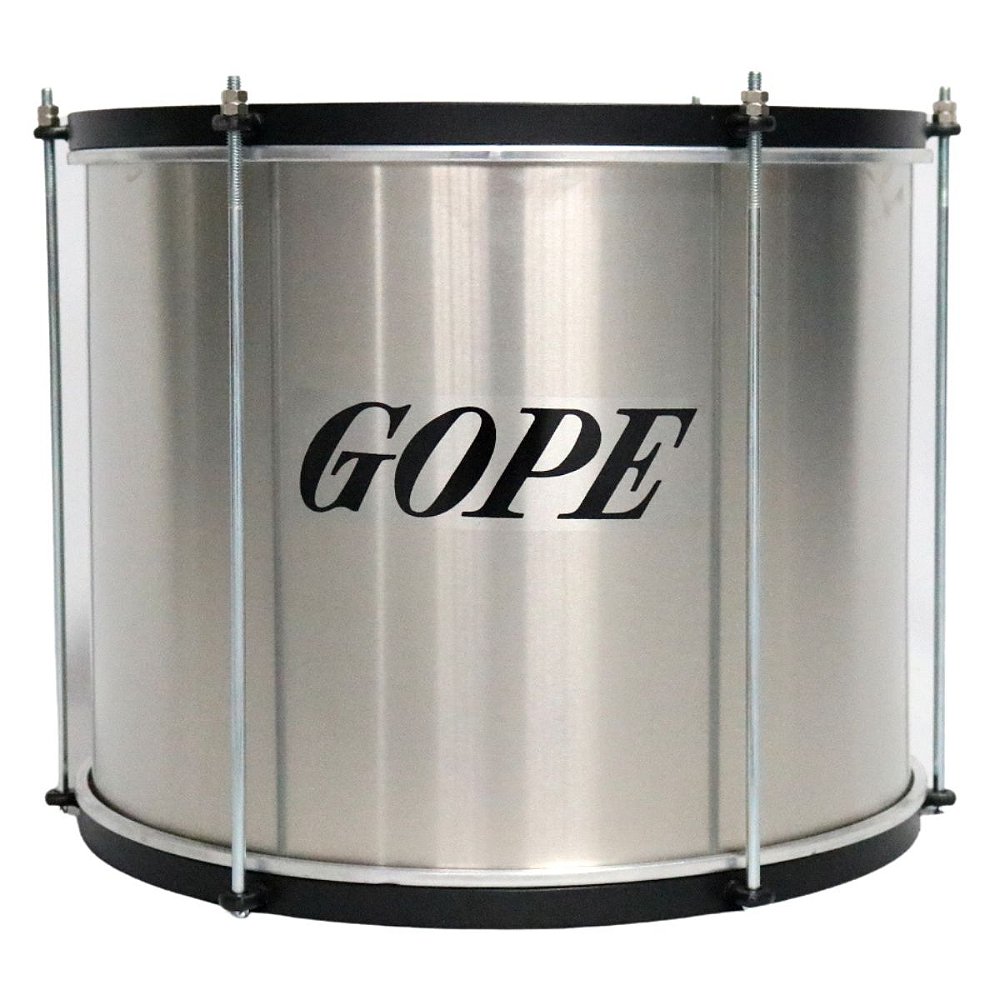 Surdo Gope 14" 30cm Alumínio Médio - Instrumentos de Percussão Online