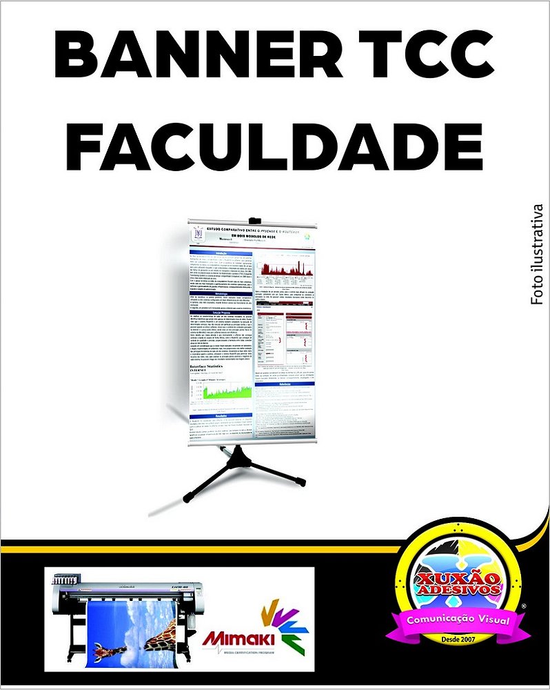 Banner Para TCC Em Lona - Faculdades - Xuxão Adesivos | Presidente ...