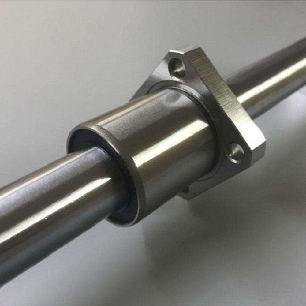 Rolamento Linear Longo com Flange para eixo linear retificado e inox ...