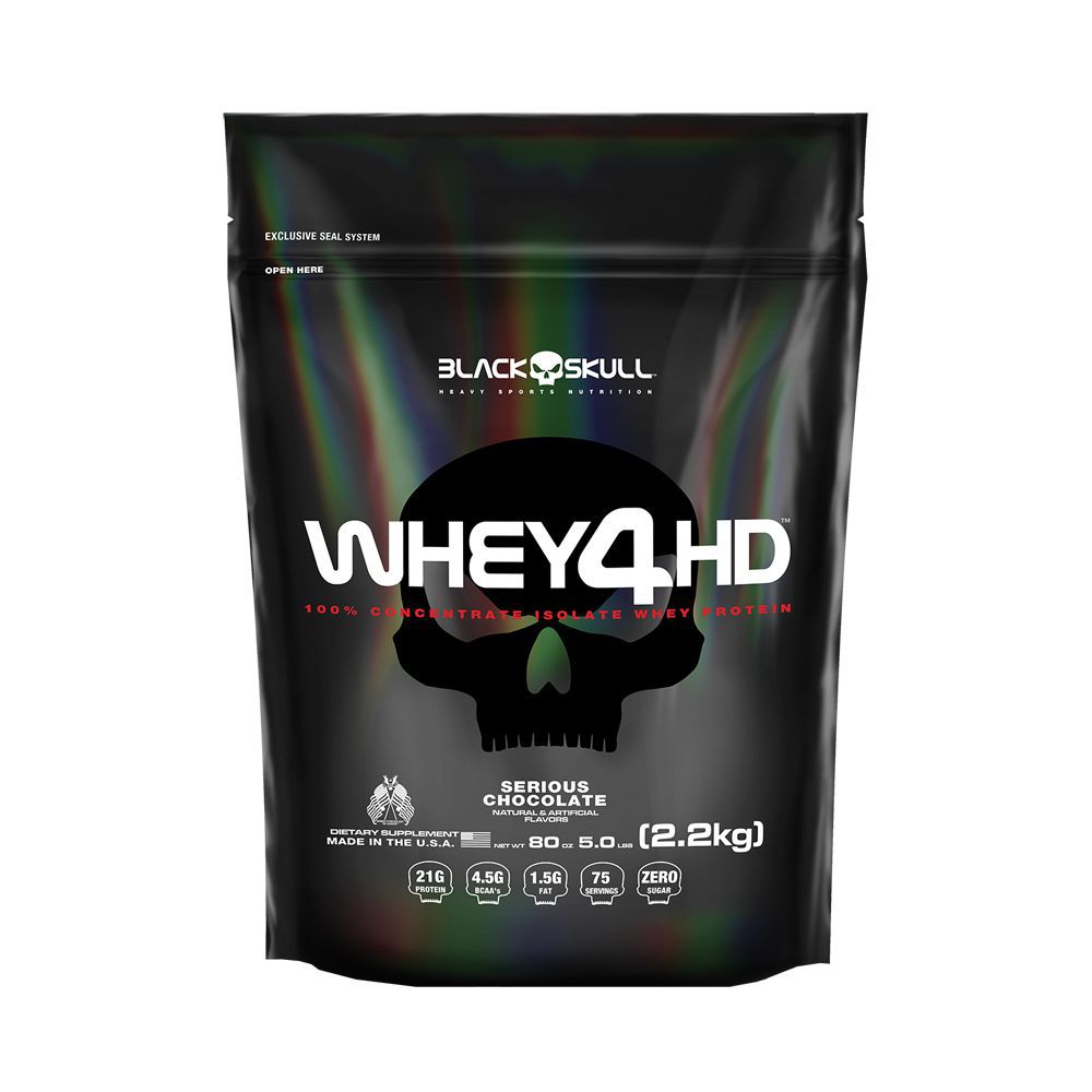 WHEY 4HD REFIL BLACK SKULL - 2,2KG - Curitiba Nutrition - Suplementos