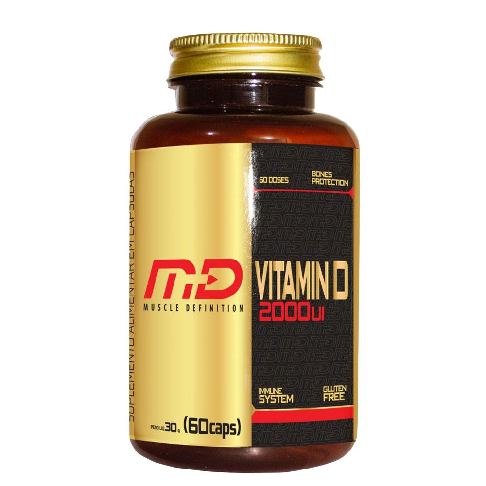 VITAMINA D 2000 UI - 60 CAPS- MD - Curitiba Nutrition - Suplementos