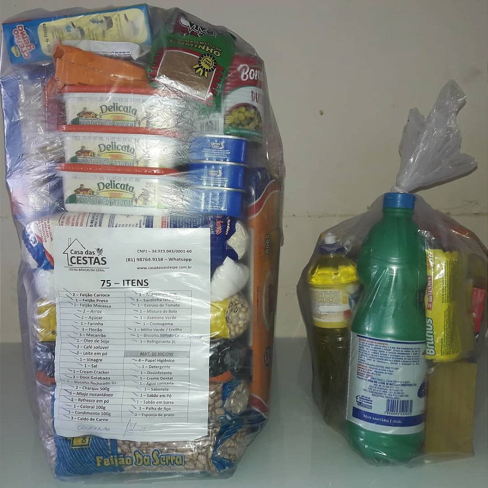 Cesta Básica com 75 itens - Casa das Cestas - Cestas Básicas em Geral