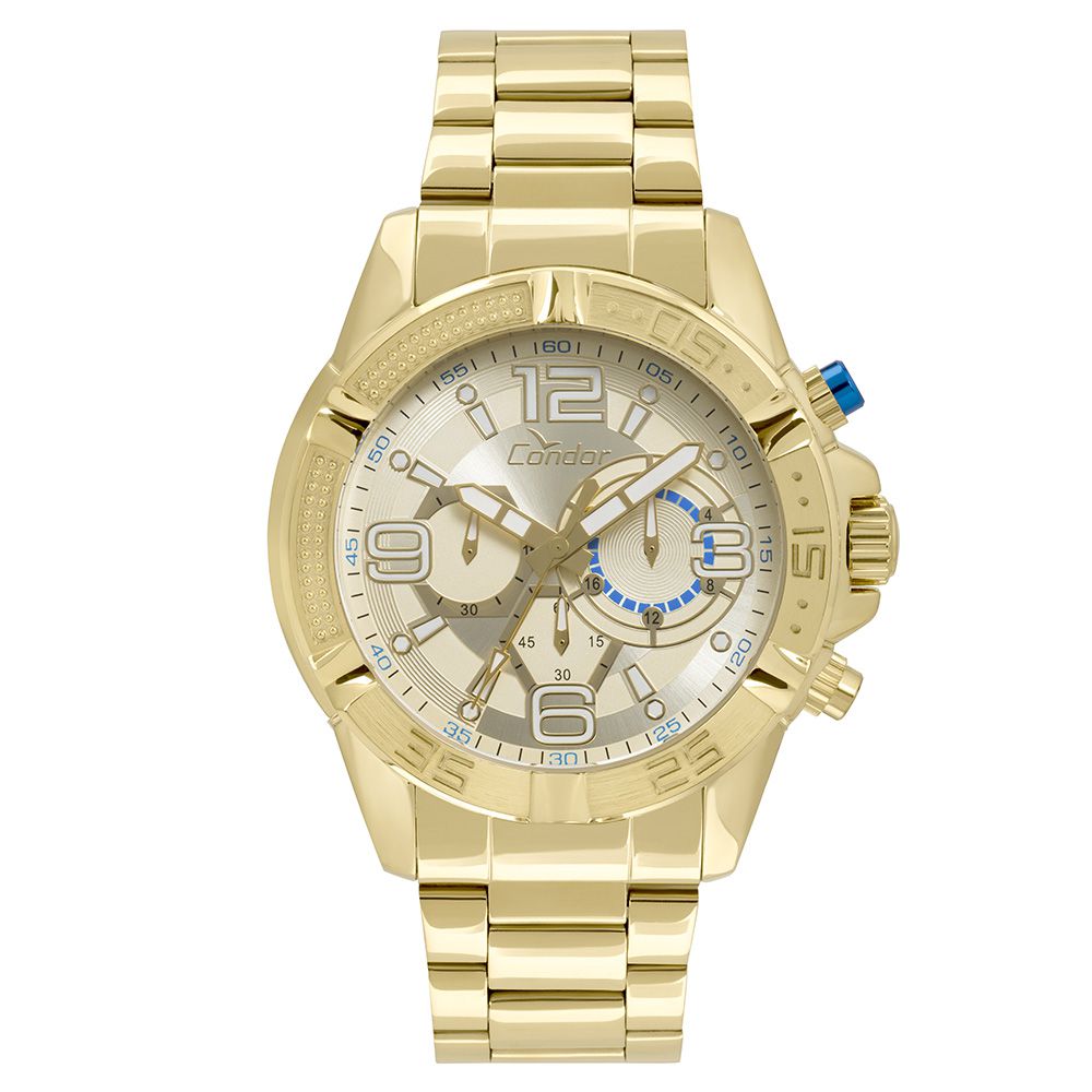 Relógio Condor Masculino Dourado COVD54AU4D - SunClock - Óculos e Relógios