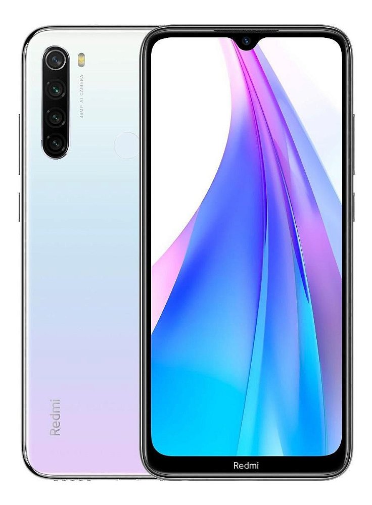 Celular Xiaomi Redmi Note 8 128GB branco - Fenix GZ - 15 anos no mercado!
