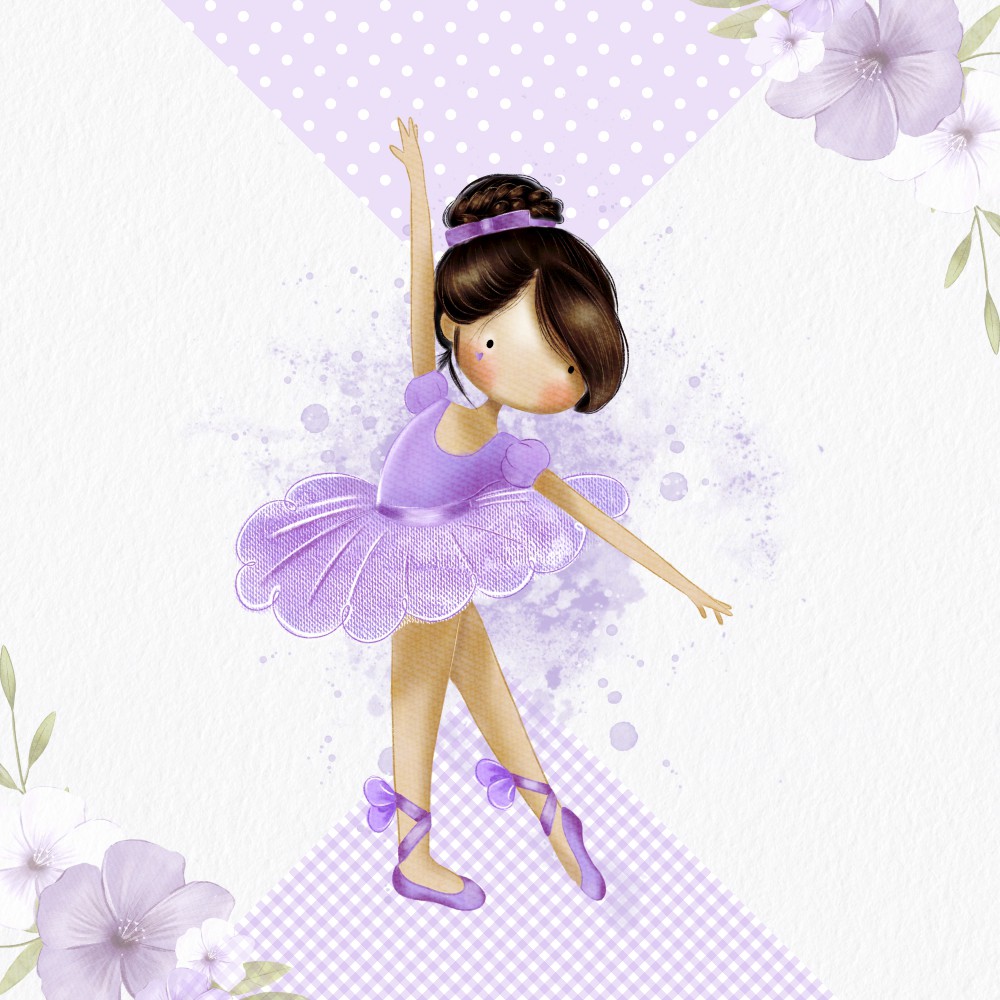 Kit Festa Pronta Painéis e Capas de Cilindro Em Tecido Ballet Lilás ...