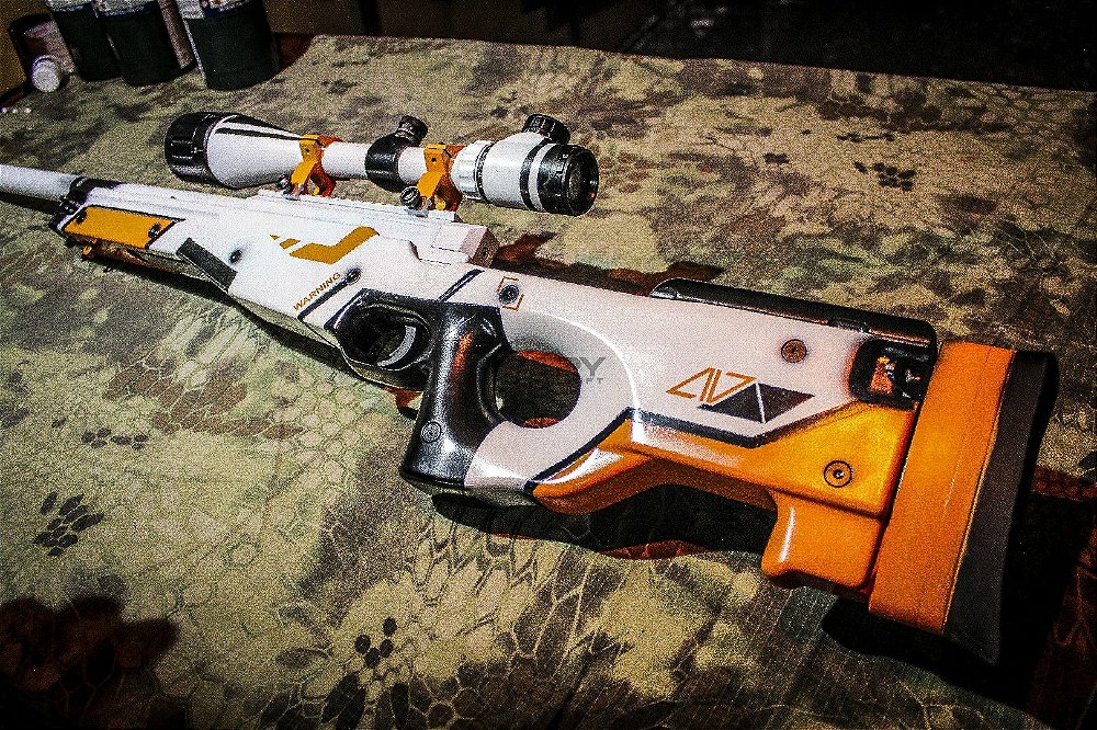Sniper de Airsoft SPRING CYMA AWP L96 ASIIMOV 002 - EDIÇÃO LIMITADA ...