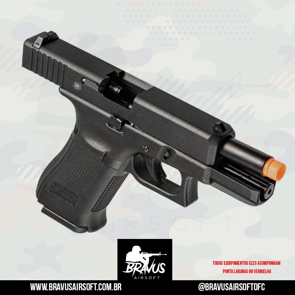 PISTOLA GBB SER G19XL G5 - WE - BRAVUS AIRSOFT - A MELHOR LOJA DO ABC