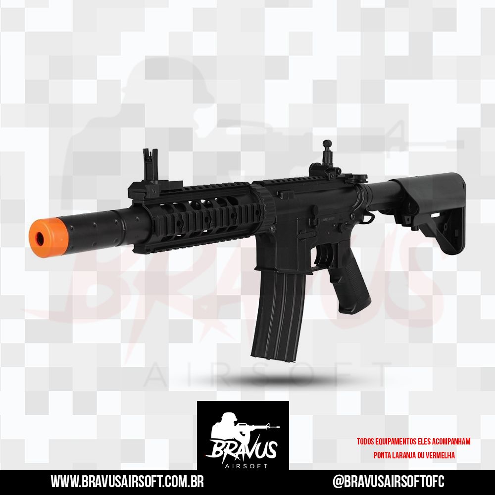 RIFLE AIRSOFT CM513 M4A1 AEG - CYMA - BRAVUS AIRSOFT - A MELHOR LOJA DO ABC