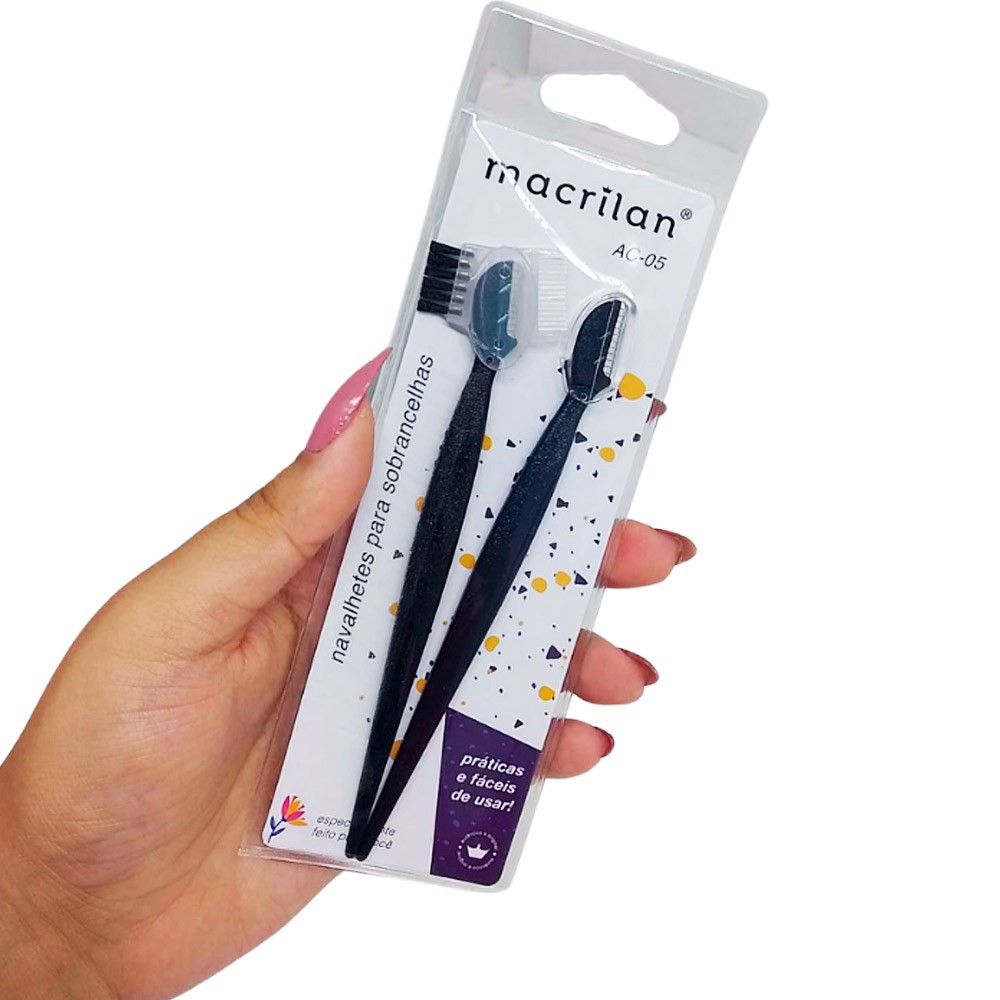 Navalhetes Para Sobrancelhas Macrilan Ac-05 | navalhas - Maquiagem ...