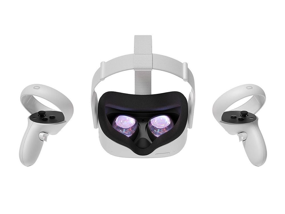 Óculos De Realidade Virtual Vr Oculus Quest 2 All In One Vr Gaming