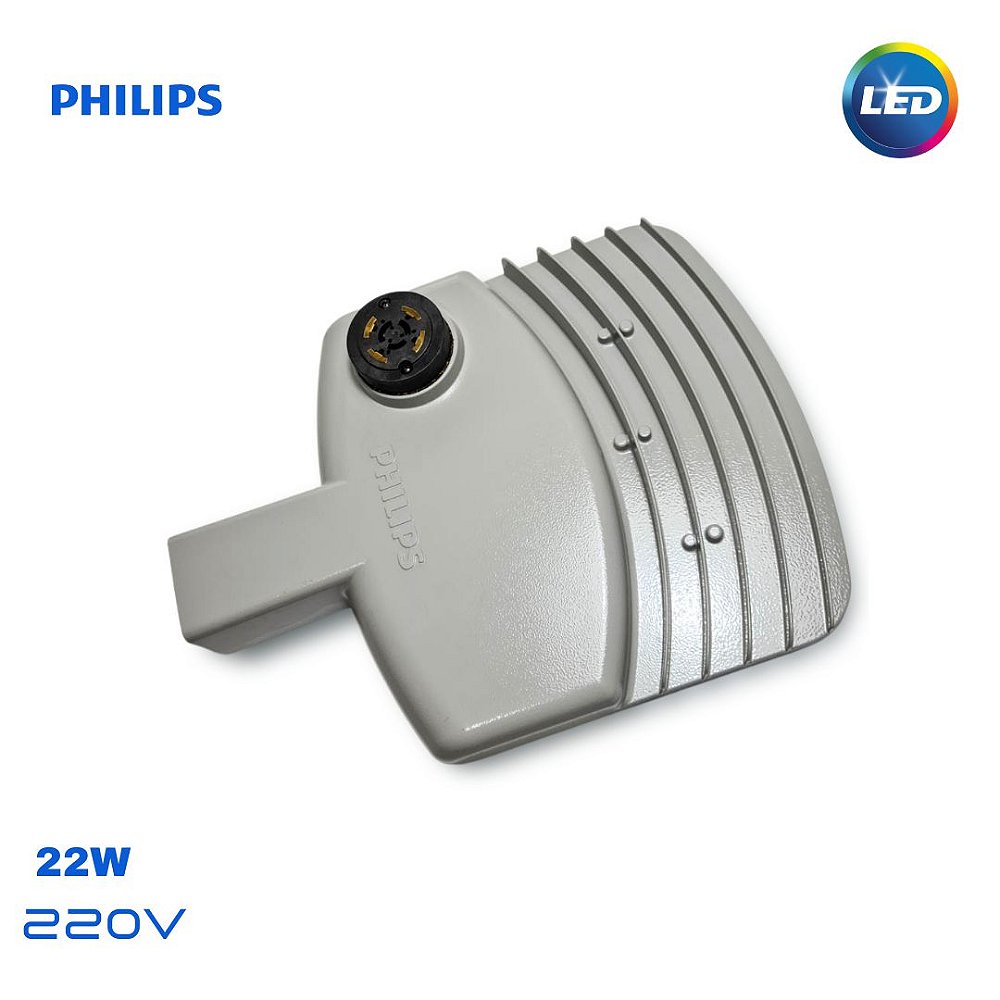 Luminária Pública Philips Led 22w,Kit com 3 unidades 220v 4000k Luz ...